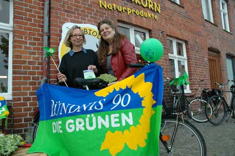 Dauerbrenner: Grünstrand Hauptgesprächsthema am Wahlstand der GRÜNEN